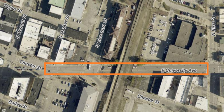 University Avenue Lane Closure (between Chester Street and First Street ...